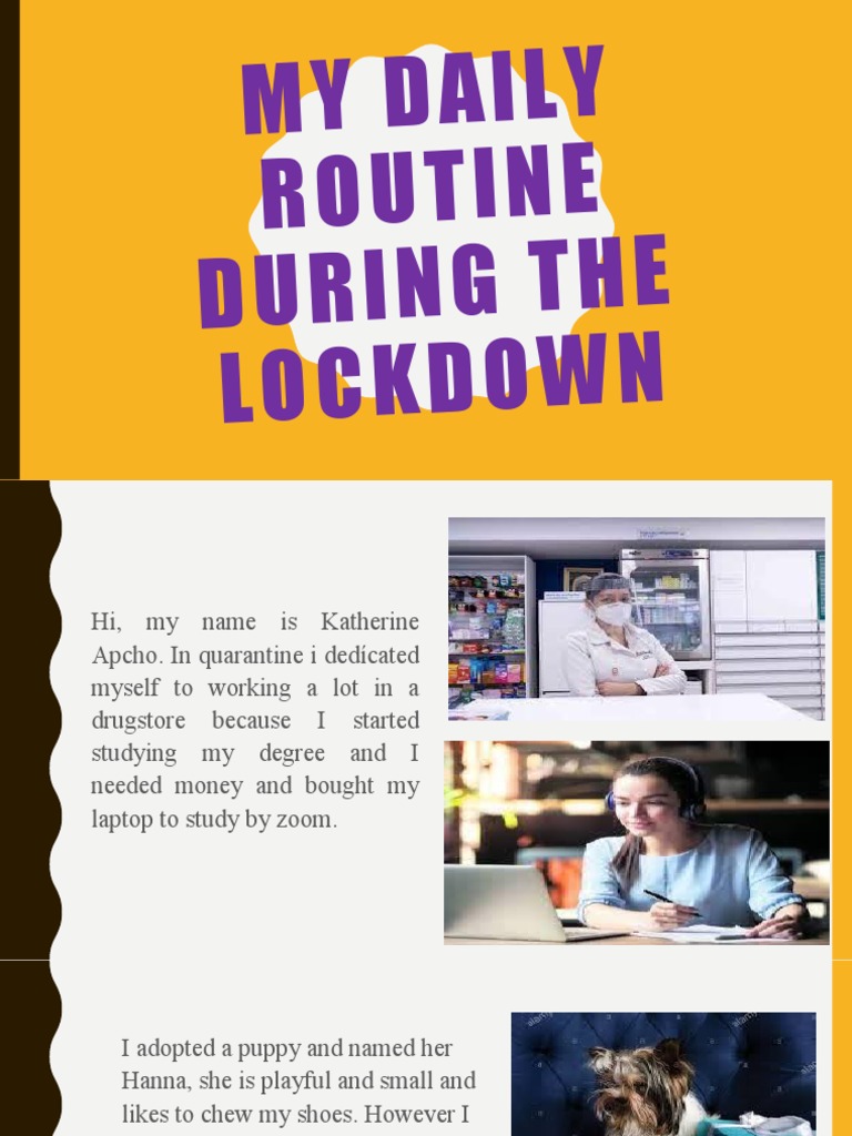 My Lockdown Daily Routine | PDF | Wellness | Mystery, Thriller & Crime ...