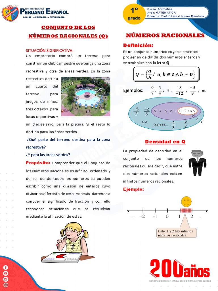 Conjunto de Los Números Racionales (Q) | PDF | Número racional ...