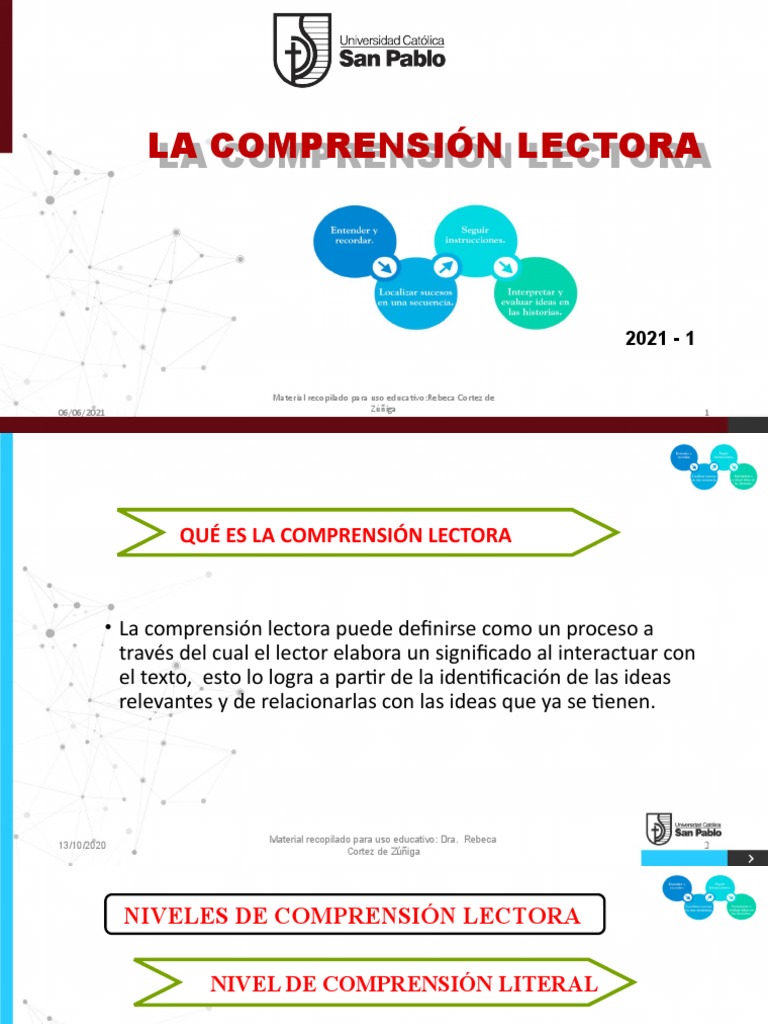 Niveles de Comprensión Lectora | PDF | Tsunami | Comprensión lectora