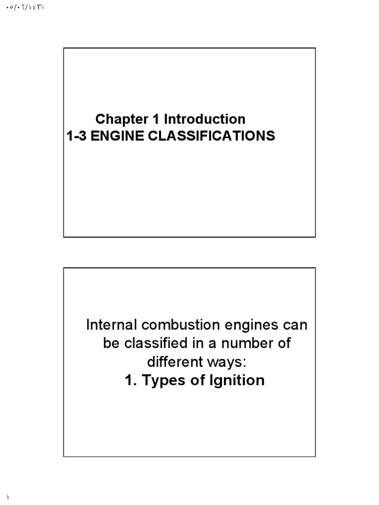 Chapter 1 Introduction IC Engines | PDF | Internal Combustion Engine ...
