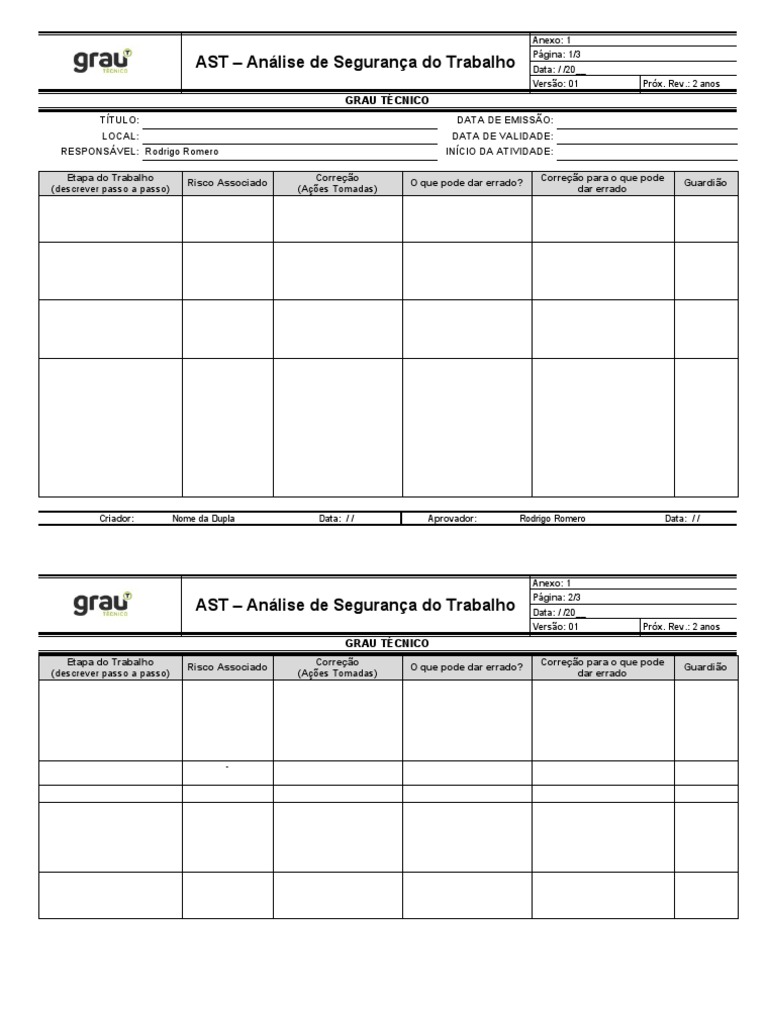 Modelo de AST em Branco | PDF | Business | Science