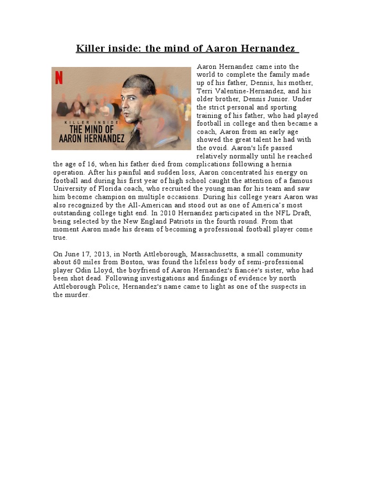 Aaron Hernandez Case Study | PDF