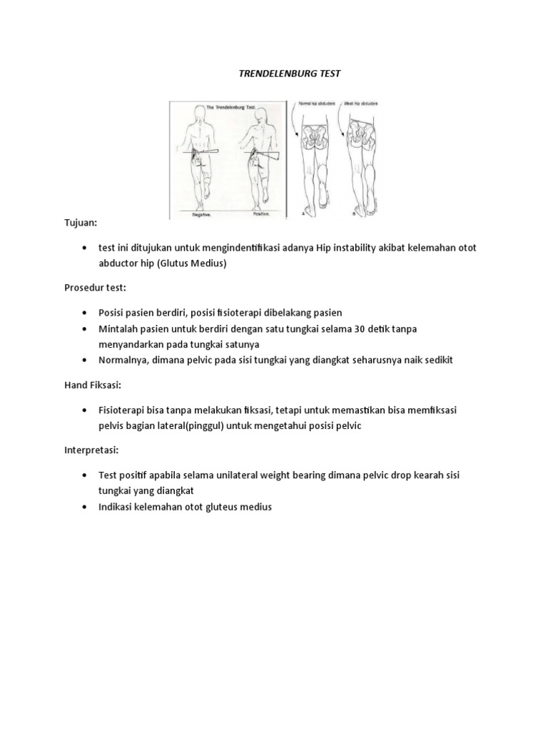 Trendelenburg Test | PDF
