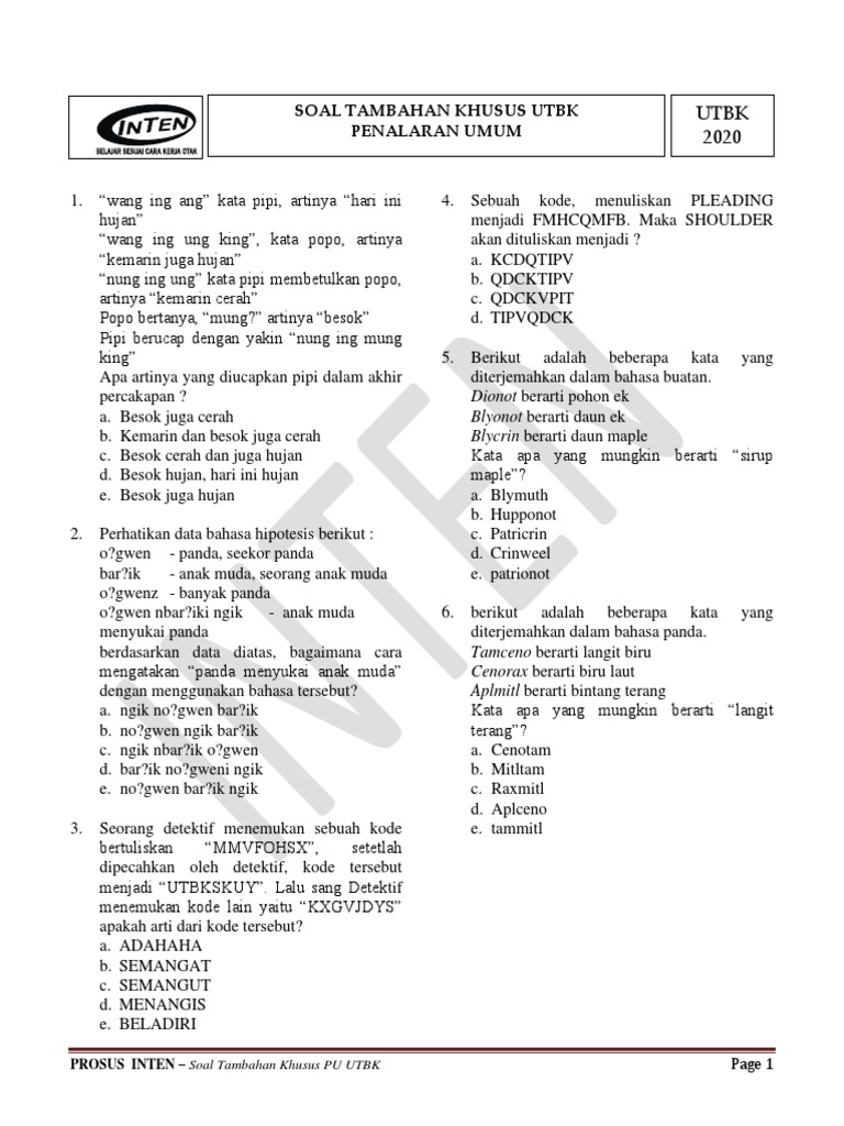 SOAL PU Set 2-Dikonversi | PDF