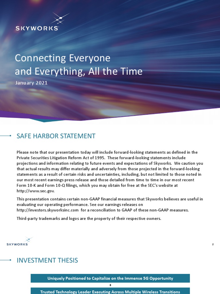 Skyworks Overview | PDF