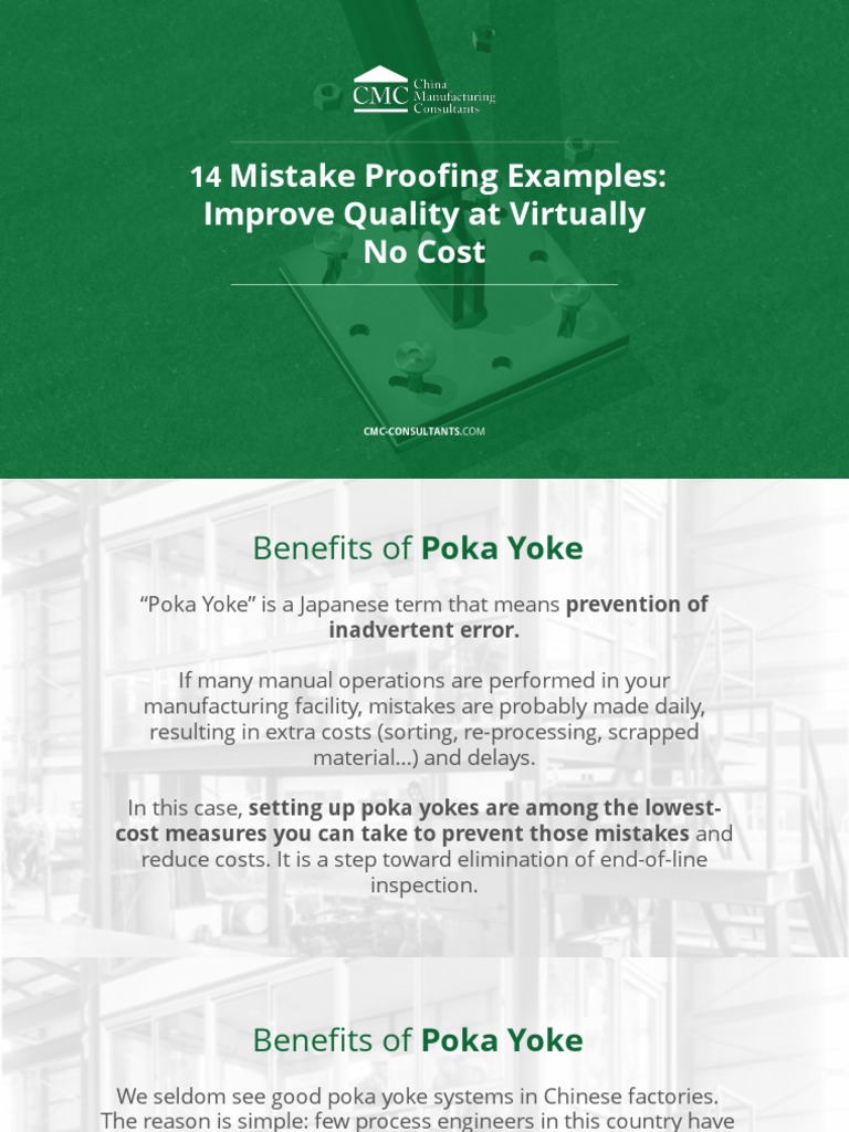 Mistake Proofing Examples | Download Free PDF | Switch | Infrared