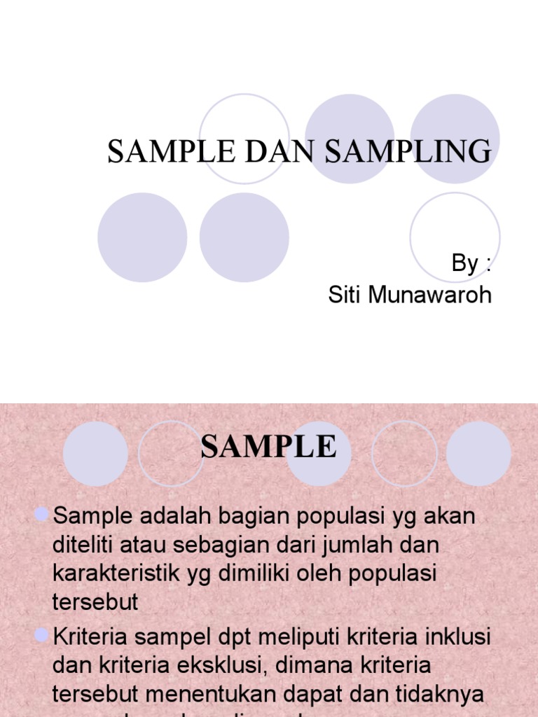 Panduan Lengkap Teknik Sampling | PDF | Sains & Matematika