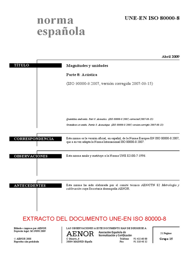 Une en Iso 8000 | PDF | Organización internacional para la ...