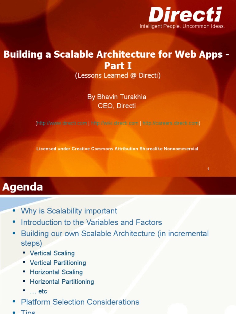 Building A Scalable Architecture | PDF | Replication (Computing) | Scalability