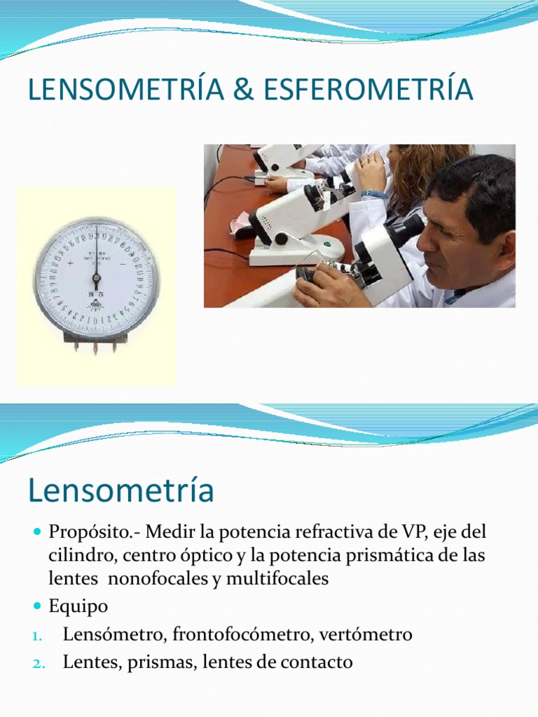 Guía Práctica de Lensometría | PDF | Óptica | Lentes