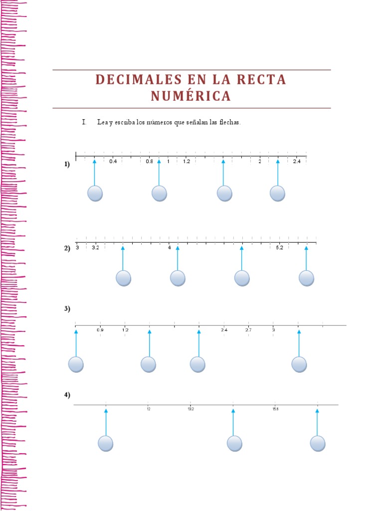 Números en La Recta Númerica | PDF