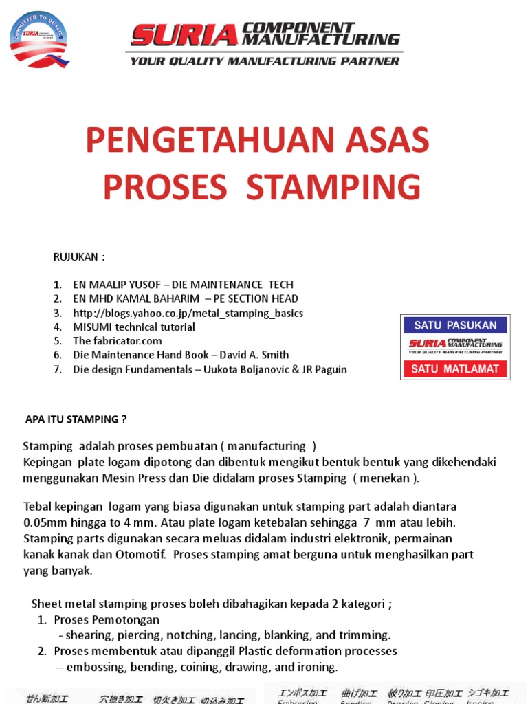Basic Stamping Training | PDF