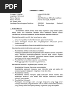 Contoh Learning Journal Peserta Didik | PDF