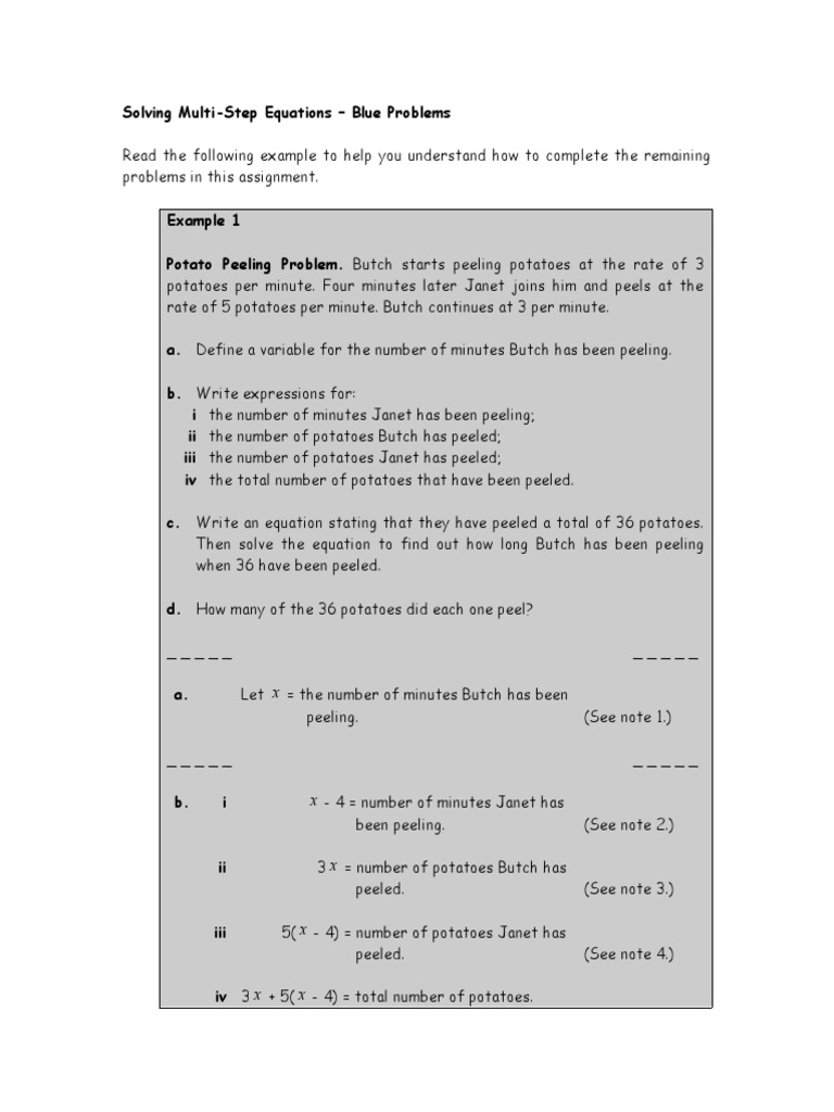 Algebra Problem Solving Guide | PDF | Equations | Numbers