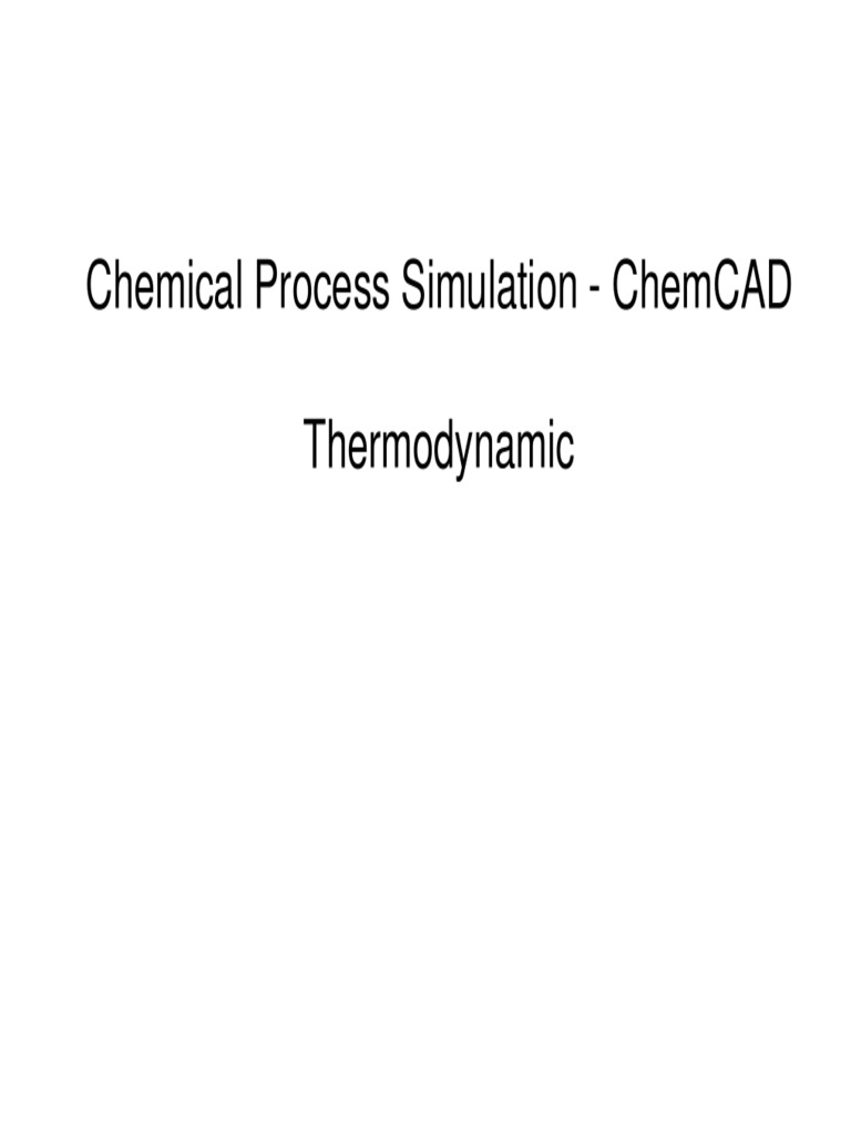 Themodynamic Model Selection For CHEMCAD | PDF | Solution | Phases Of Matter