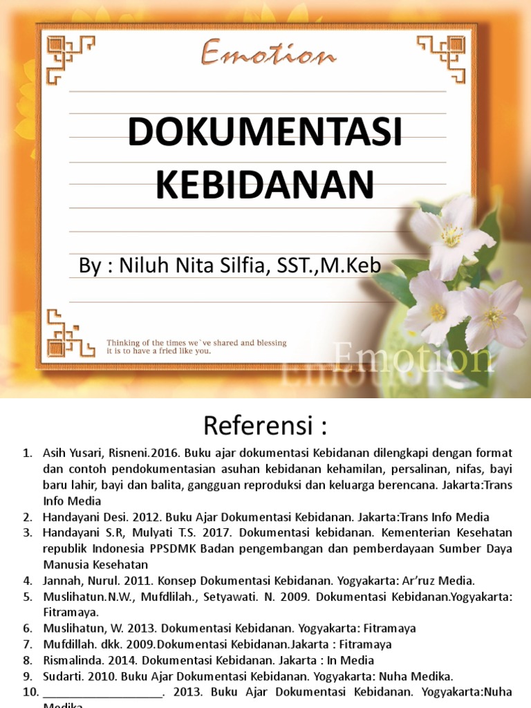 Buku Ajar Dokumentasi Kebidanan | PDF | Ilmu Sosial | Pengembangan Diri