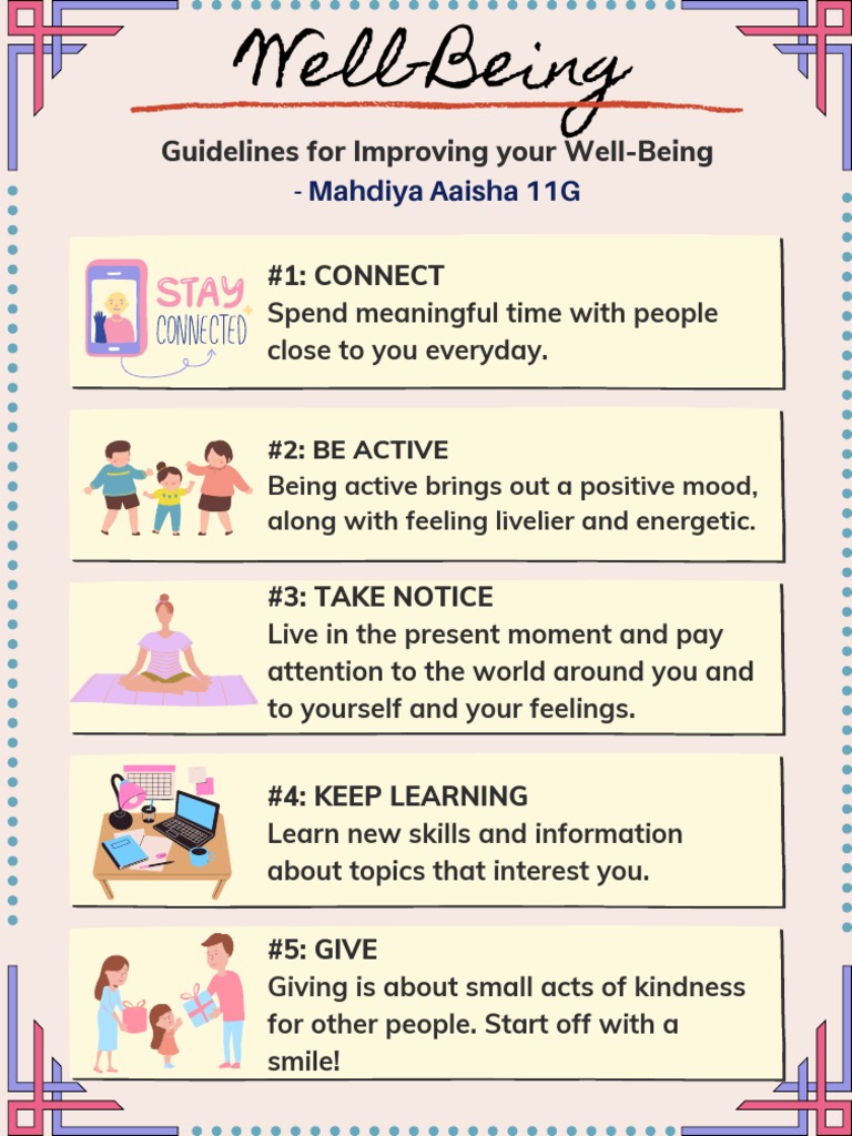 Five Key Strategies for Improving Your Well-Being: Connect, Be Active ...