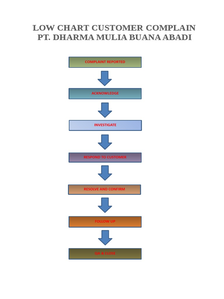 Customer Complaint Flowchart Pt. Dmba | PDF