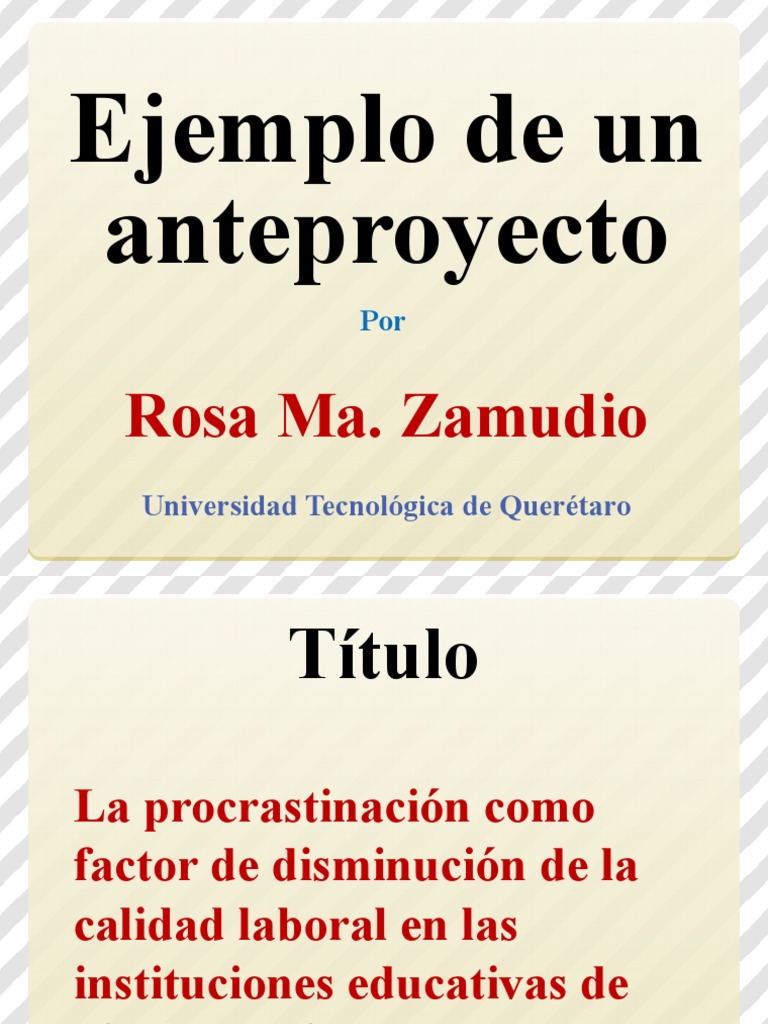 Ejemplo de Anteproyecto