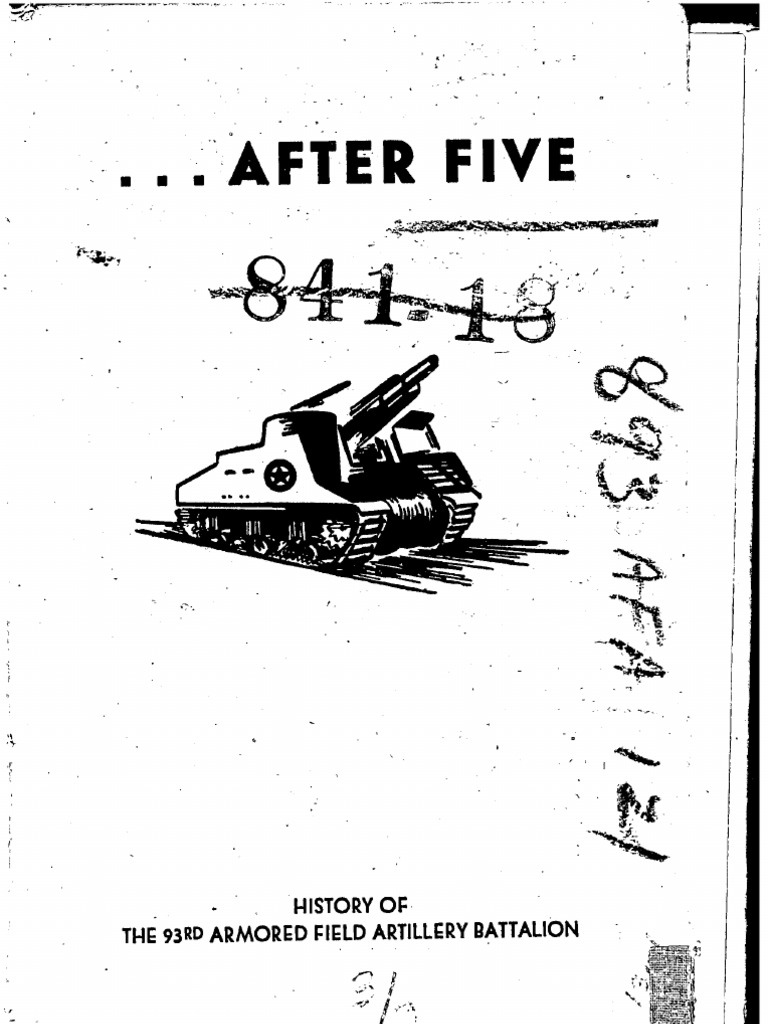 WWII 93rd Armored Field Artillery | Division (Military) | Artillery