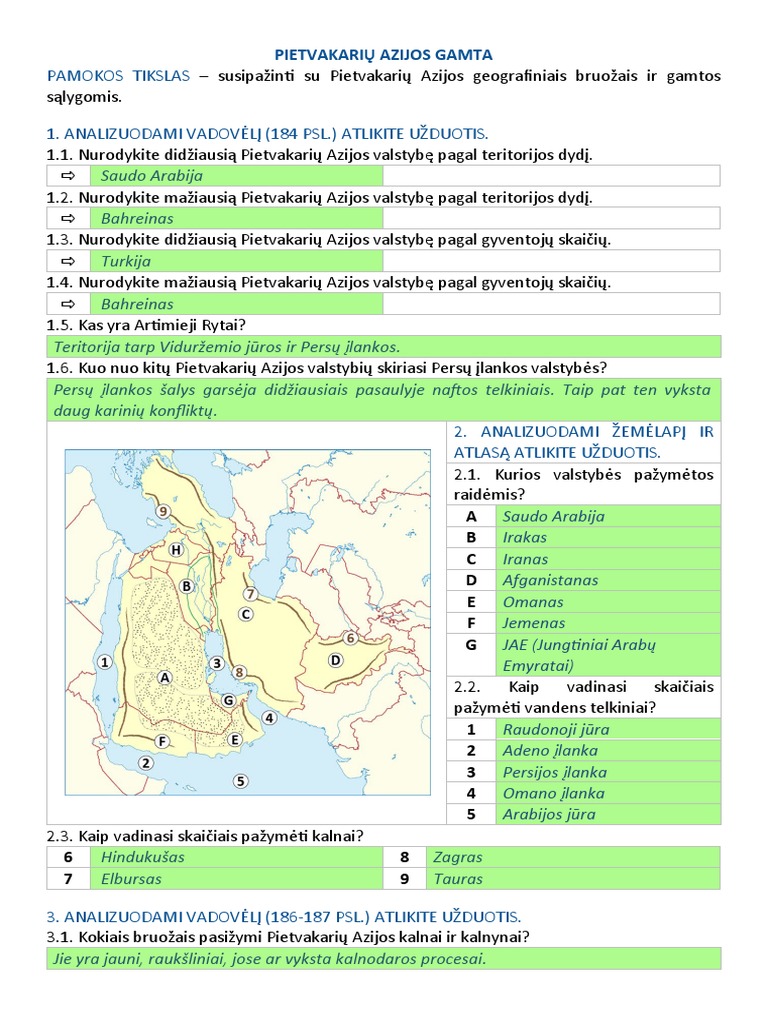 Pietvakariu Azijos Gamta | PDF