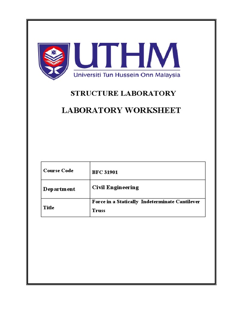 laboratory-worksheet-pdf-truss-force