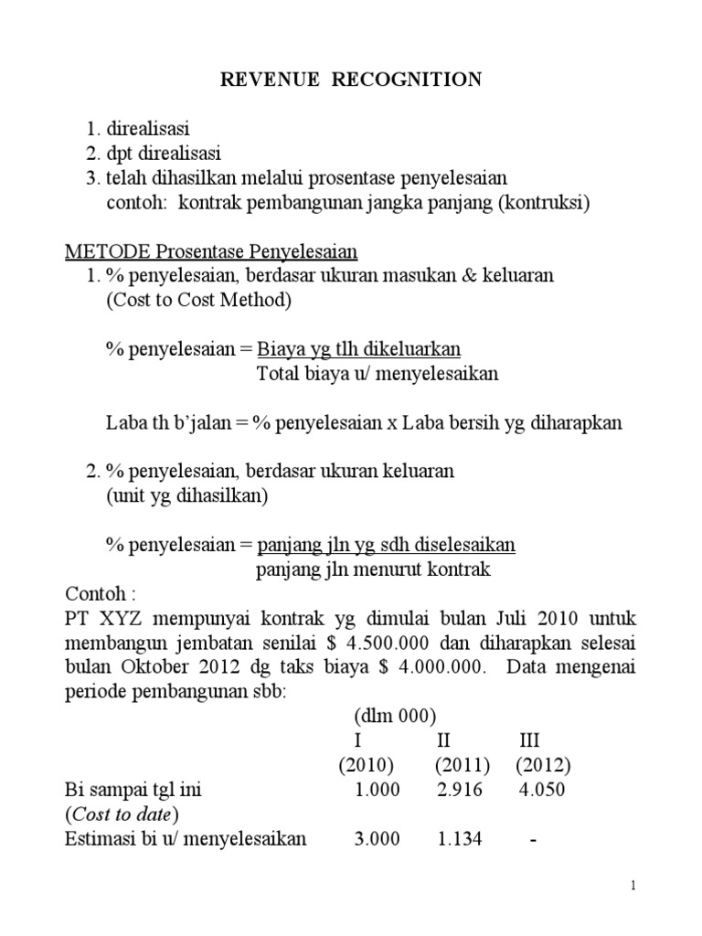 REVENUE-RECOGNITION | PDF
