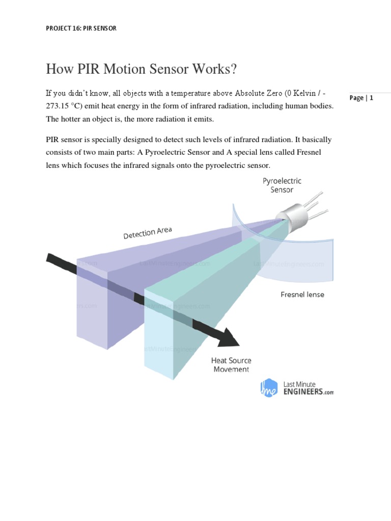 How PIR Motion Sensor Works? | PDF | Infrared | Equipment