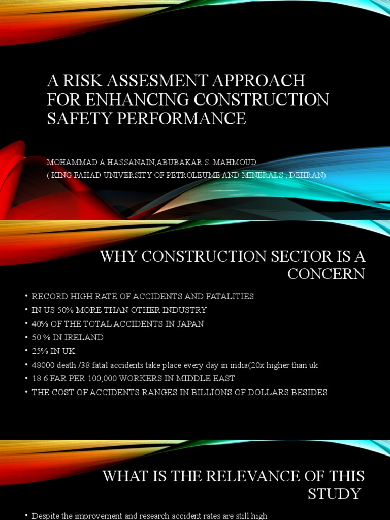 A Risk Assesment Approach For Enhancing Construction Safety | PDF ...