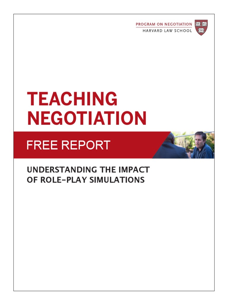 Teaching Negotiation | PDF | Negotiation | Simulation