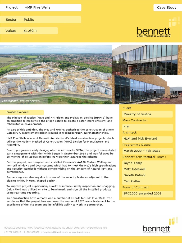 Project: HMP Five Wells: Photograph: Prodroneworx | PDF | Economic ...