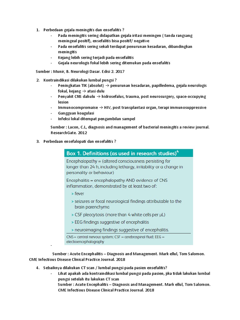 Perbedaan Meningitis dan Ensefalitis | PDF | Sains & Matematika
