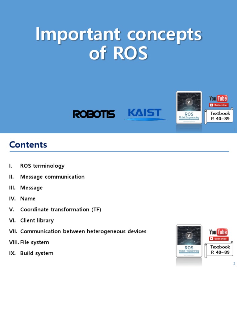 04 Important Concepts of ROS | PDF | Server (Computing) | Computing