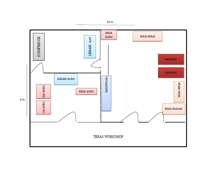 Denah Bengkel Oke Banget