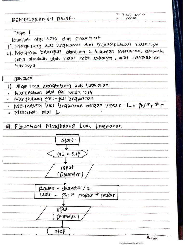 Tugas Pemrograman Dasar | PDF