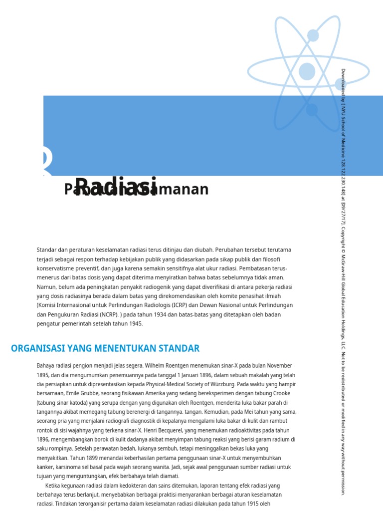 BAB 8 - Introduction To Health Physics | PDF