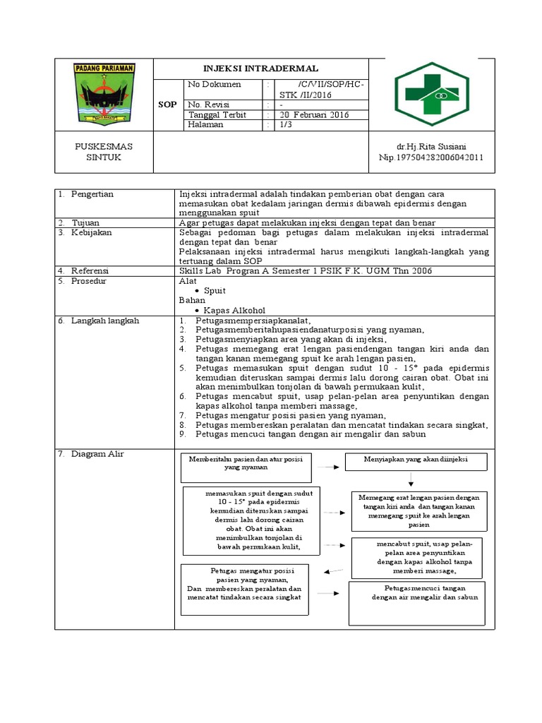 7.2.1.c (INJEKSI INTRADERMAL) Fix | PDF