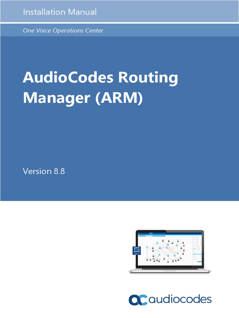 Audiocodes Routing Manager (Arm) : Installation Manual | PDF | Hyper V ...