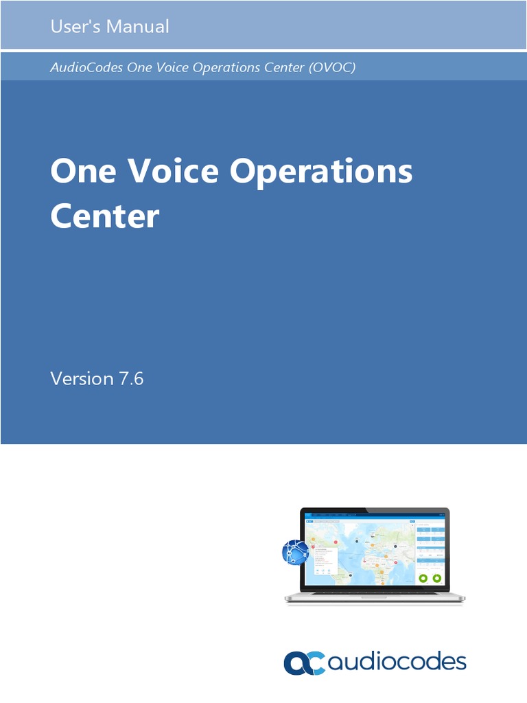 One Voice Operations Center Users Manual Ver 76 | PDF | Voice Over Ip ...