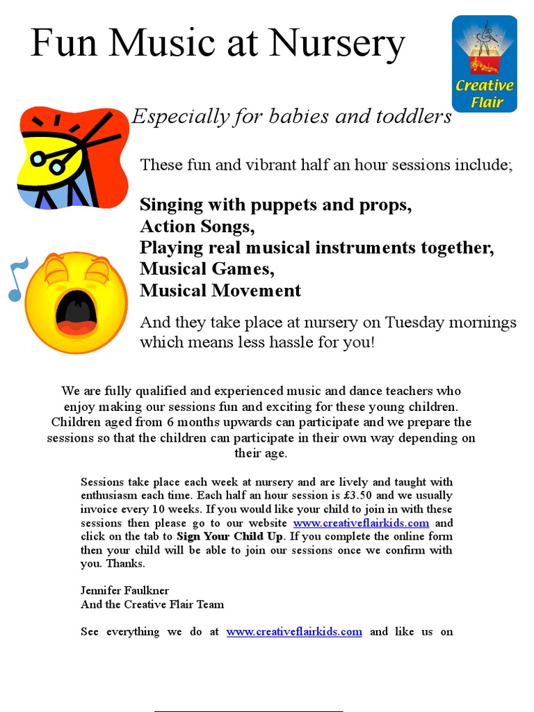 Baby Music Parent Letter | PDF | Language Arts & Discipline | Wellness