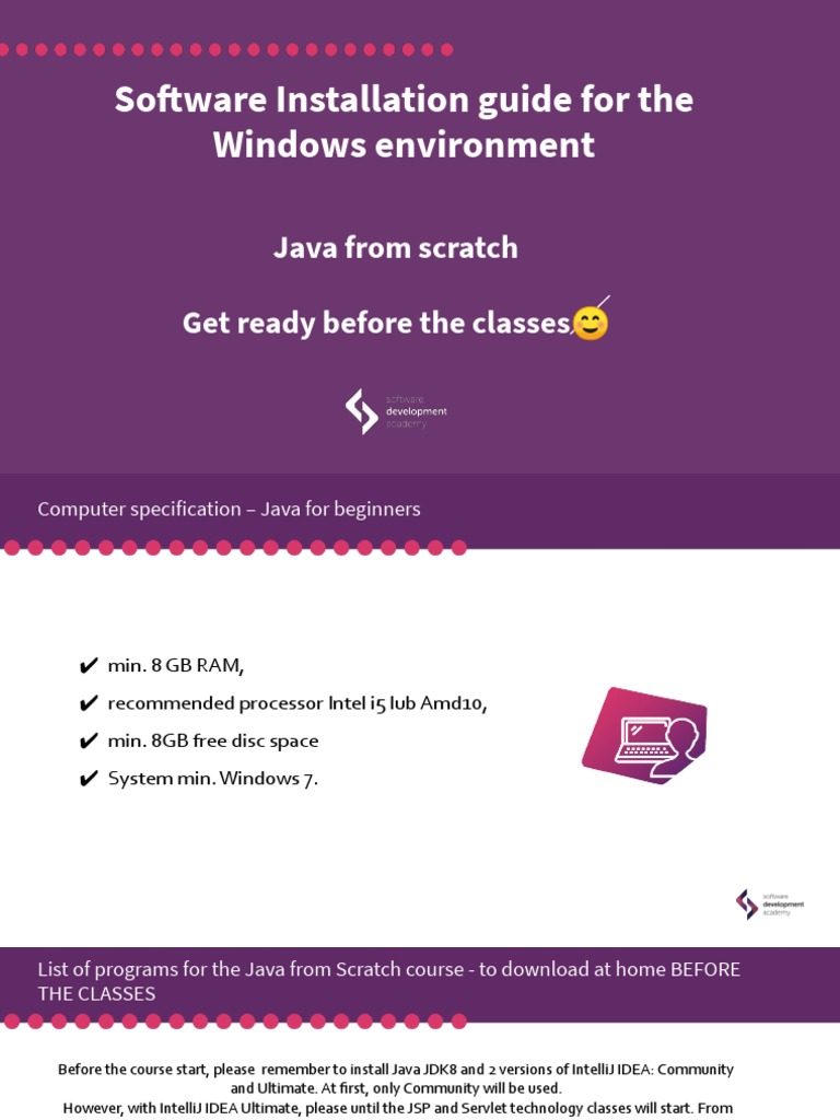 Java Specification - Windows - en | PDF | My Sql | Mongo Db