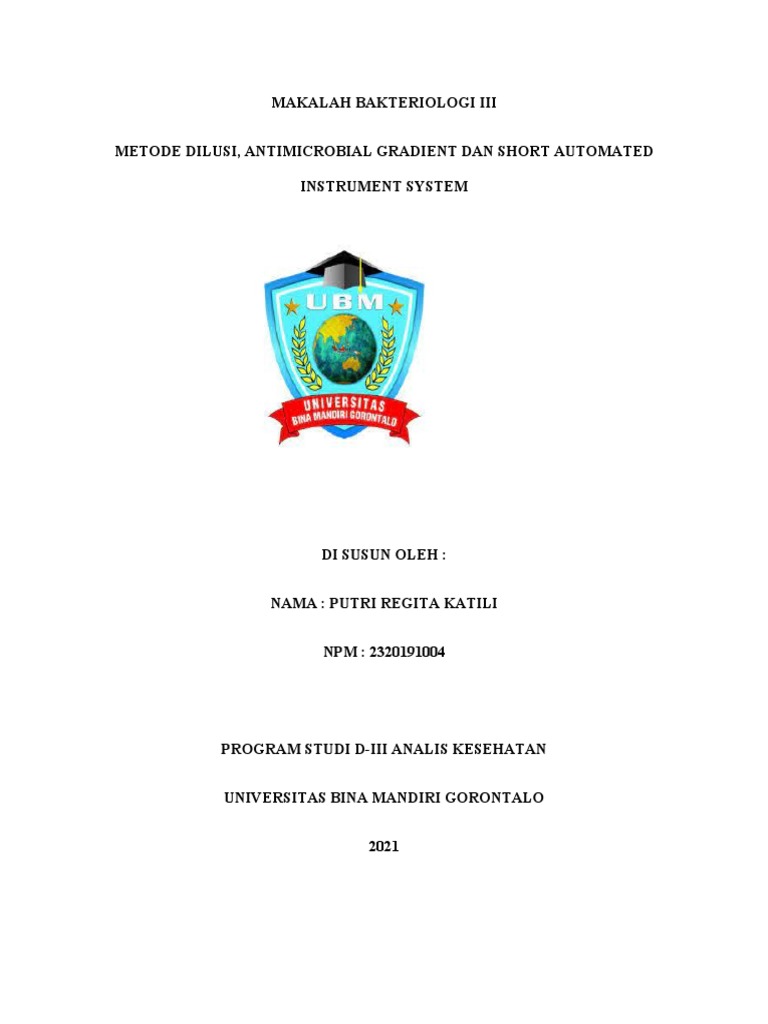 Metode Dilusi dan Uji Sensitivitas Antibiotik | PDF