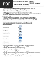 CBSE Class 3 Computer Practice Worksheet (9) - Tux Paint | PDF