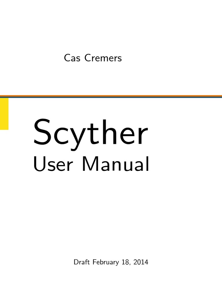 Scyther: User Manual | PDF | Public Key Cryptography | Key (Cryptography)