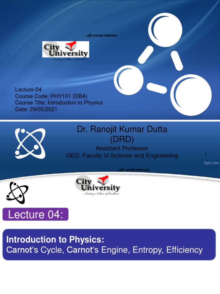 Dr. Ranojit Kumar Dutta (DRD) | PDF | Entropy | Heat