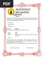 Sertifikat Tku Ramu 8 | PDF