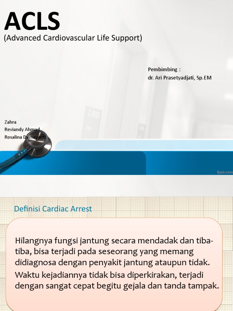 ACLS: Panduan Lengkap tentang Dukungan Hidup Jantung Lanjut | PDF