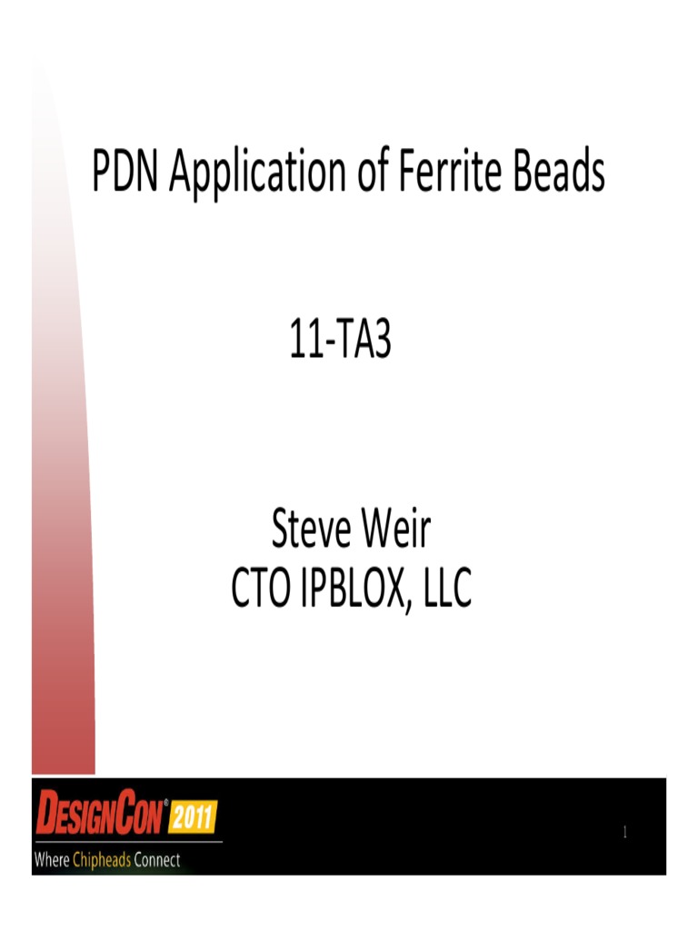 PDN Application of Ferrite Beads | PDF | Electronic Filter | Resonance