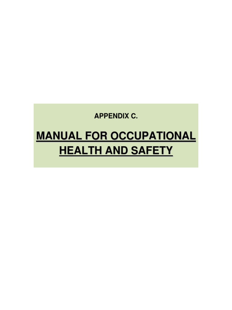 OSHA Manual | PDF | Occupational Safety And Health | Safety