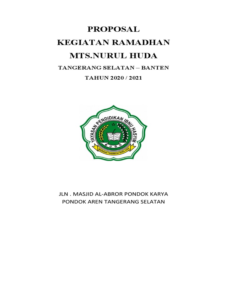 Proposal Kegiatan Ramadhan 20-21 | PDF